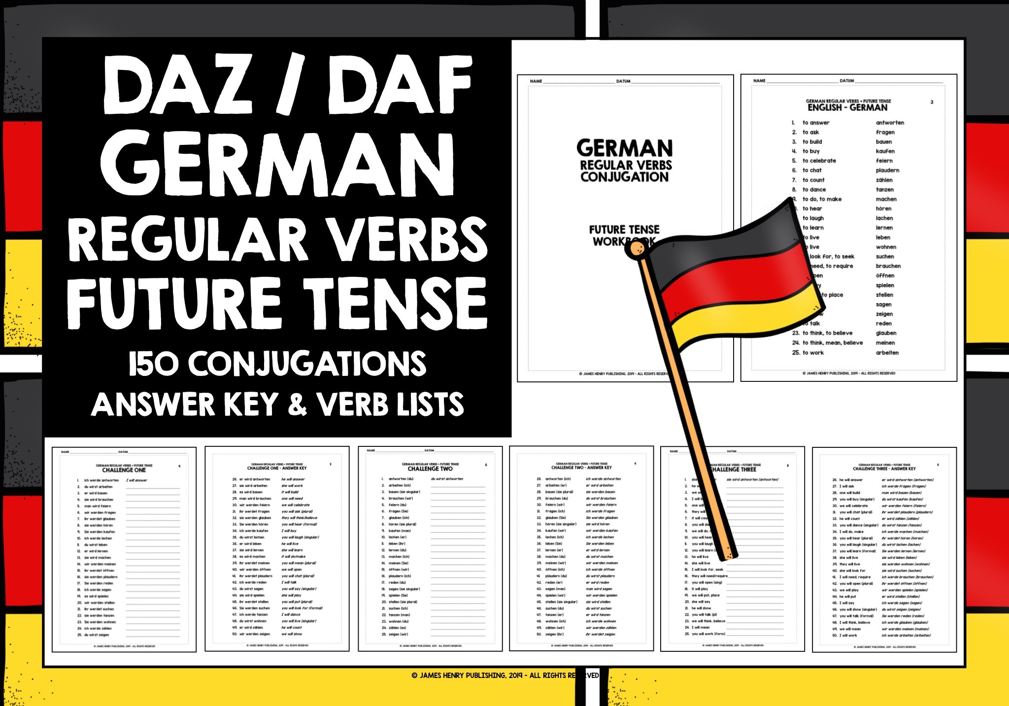 GERMAN REGULAR VERBS FUTURE TENSE Teaching Resources GERMAN REGULAR VERBS FUTURE TENSE Teaching Resources