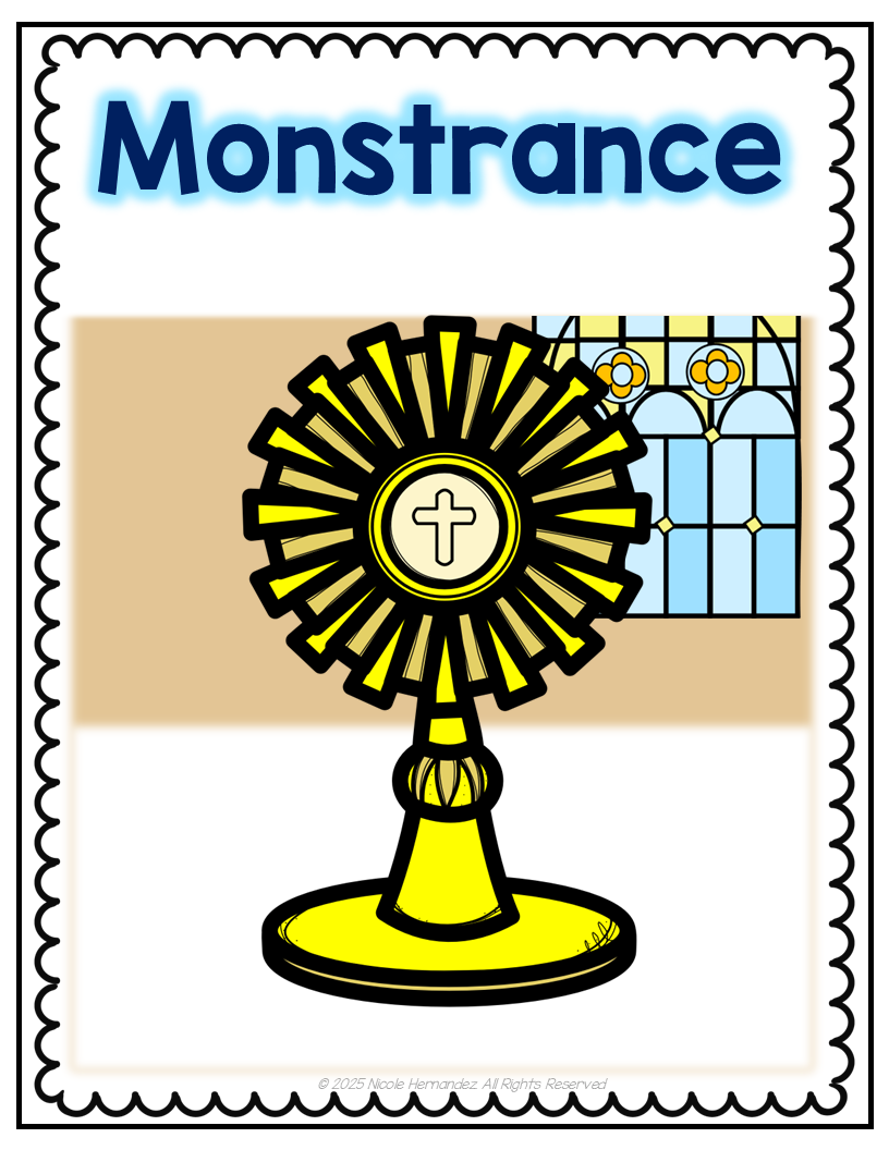 Catholic Church Objects Posters | Liturgical Items and Church Furniture ...