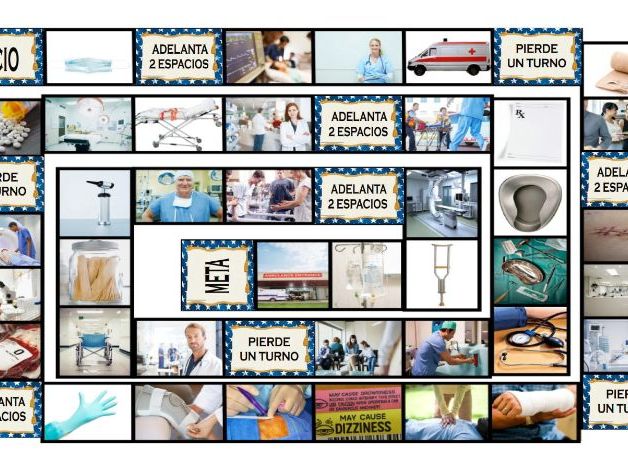 Hospitals and Injuries 6 Spanish Photo Game Bundle | Teaching Resources