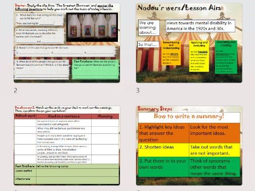 Of Mice and Men - Mental Disability Lesson Lennie | Teaching Resources