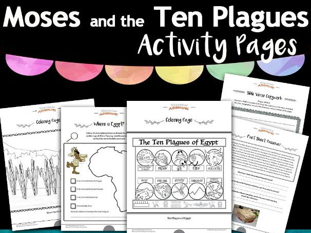 Moses and the Ten Plagues Activity Pack FREEBIE by pip29 - Teaching ...