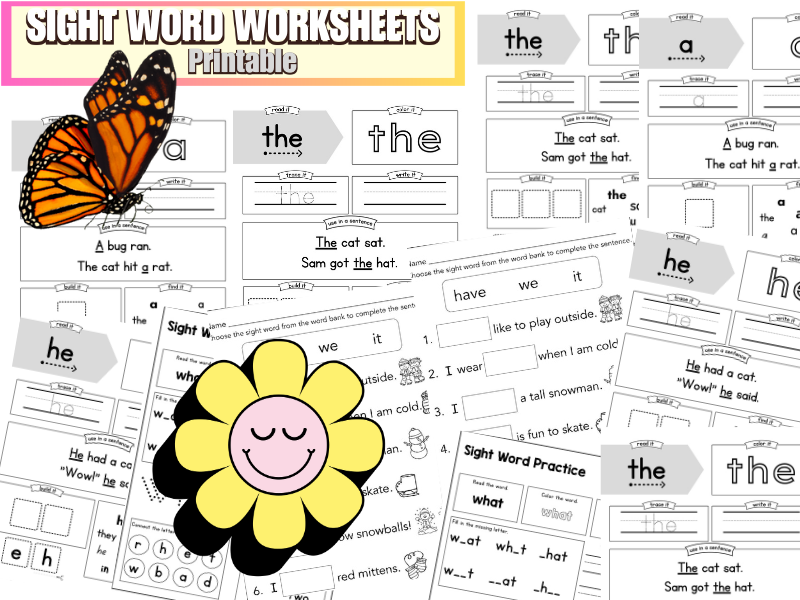 Printable Sight Word Worksheets – Fun and Effective Reading Practice ...