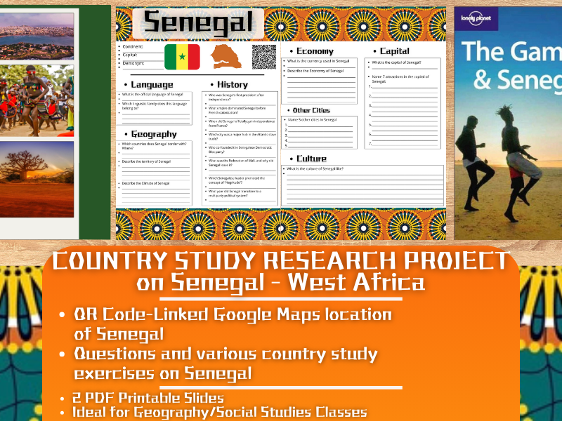 Country Study Research Project - Senegal - Social Studies Report - West ...