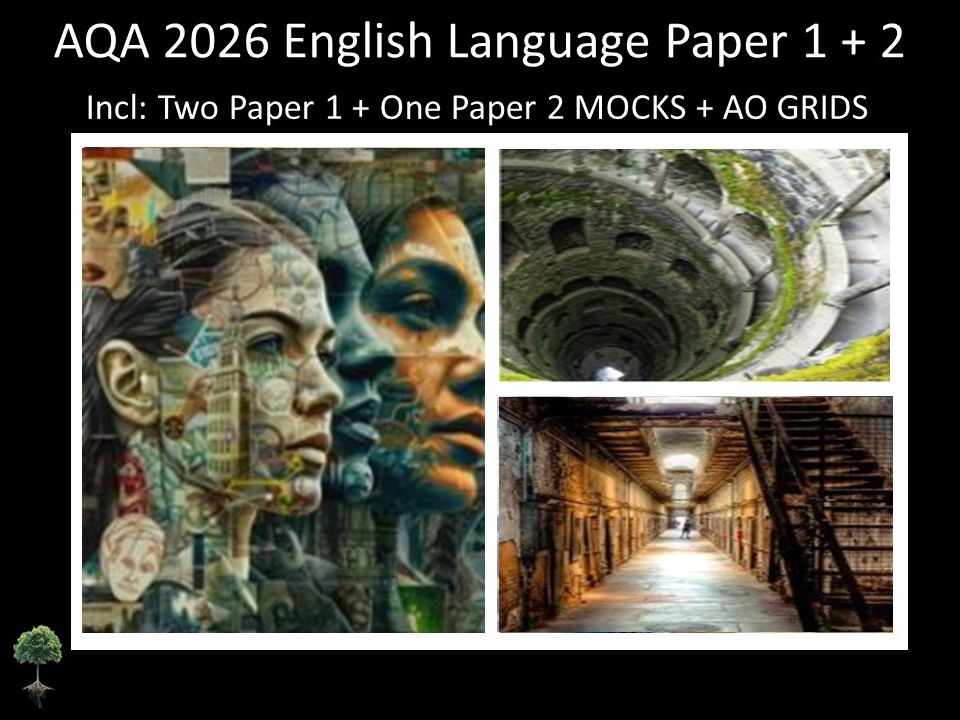 Three AQA 2026 GCSE English Language Paper 1 + 2 Mocks | AO GRIDS ...
