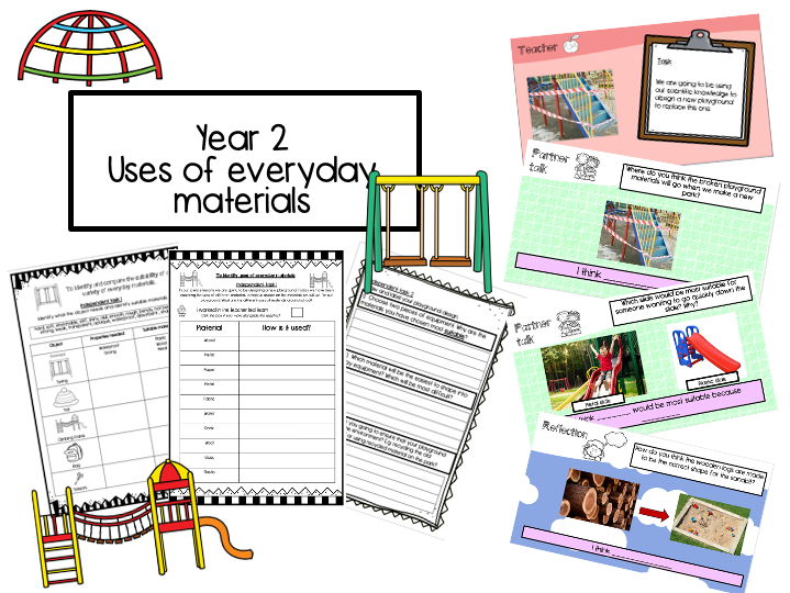 Year 2 Uses of everyday materials complete unit - STEM design a ...