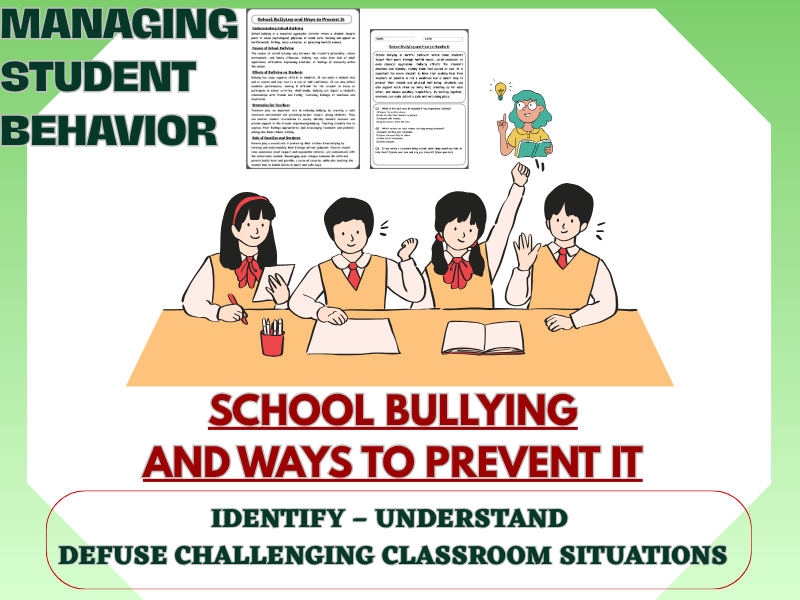School Bullying and Ways to Prevent It: A Complete Guide for Teachers ...