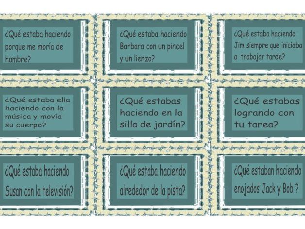 Past Continuous Tense Spanish 4 Worksheet-2 Game-1 Exam Bundle ...