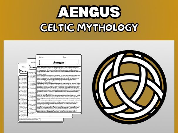 Aengus - Celtic Mythology Reading Comprehension Passages & Questions ...