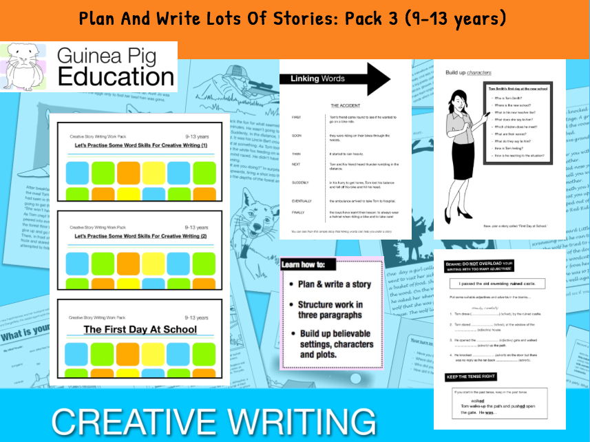 Plan And Write Lots Of Stories: Pack 3 (Creative Story Writing) 9-14 ...