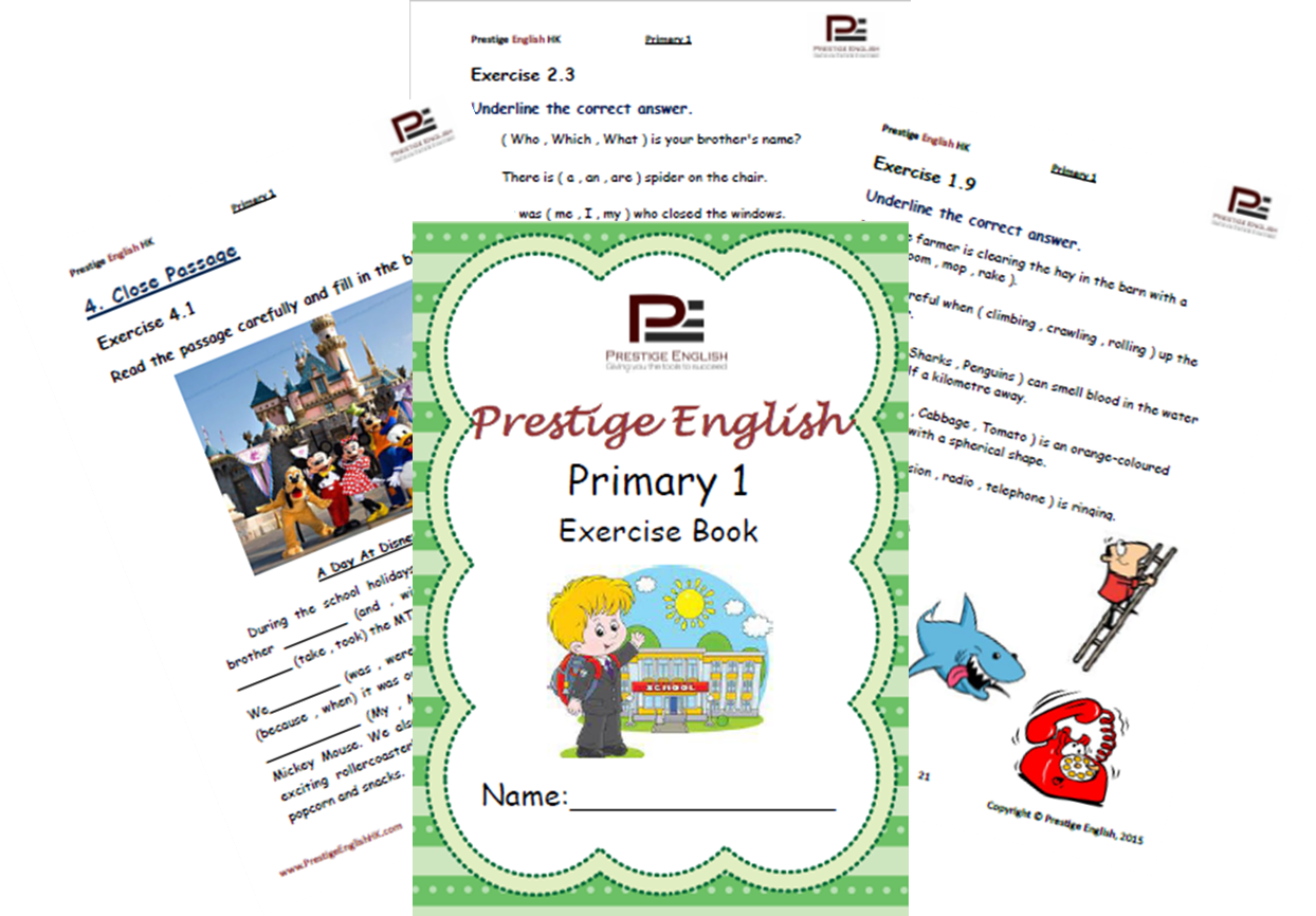 English Exercise Book – Primary 1 (ages 6+) (Vocabulary, Grammar ...