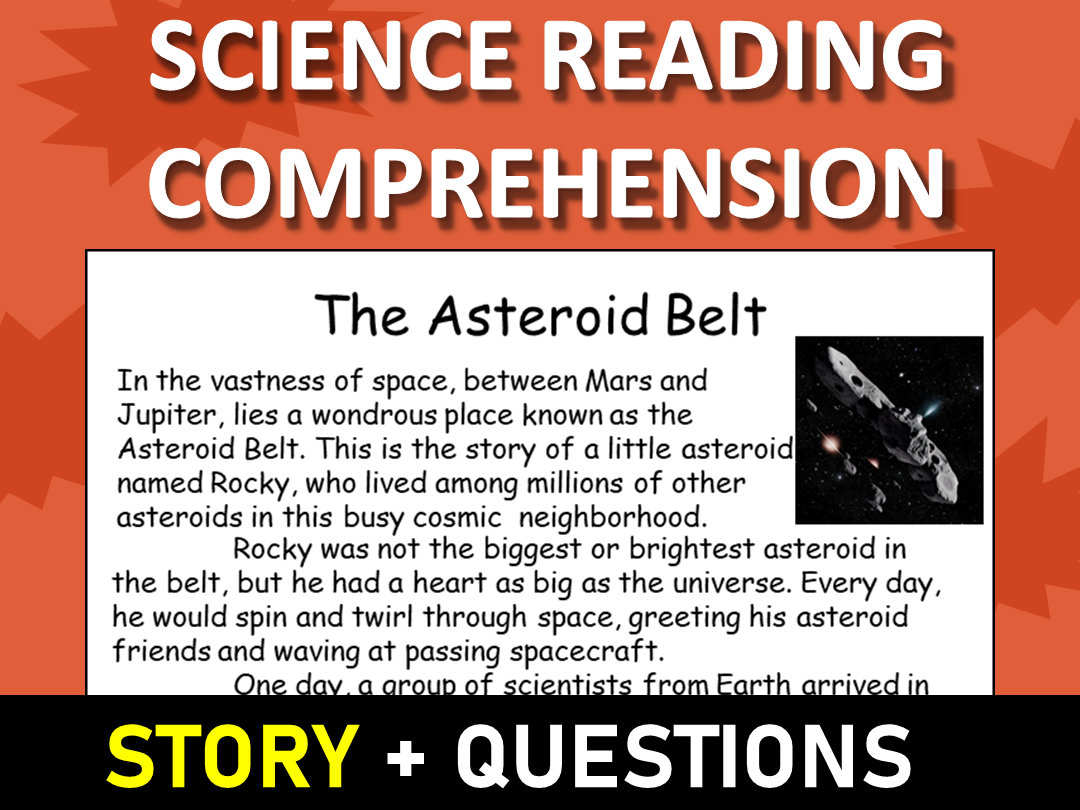 The Asteroid Belt Reading Science Story Comprehension Questions ...