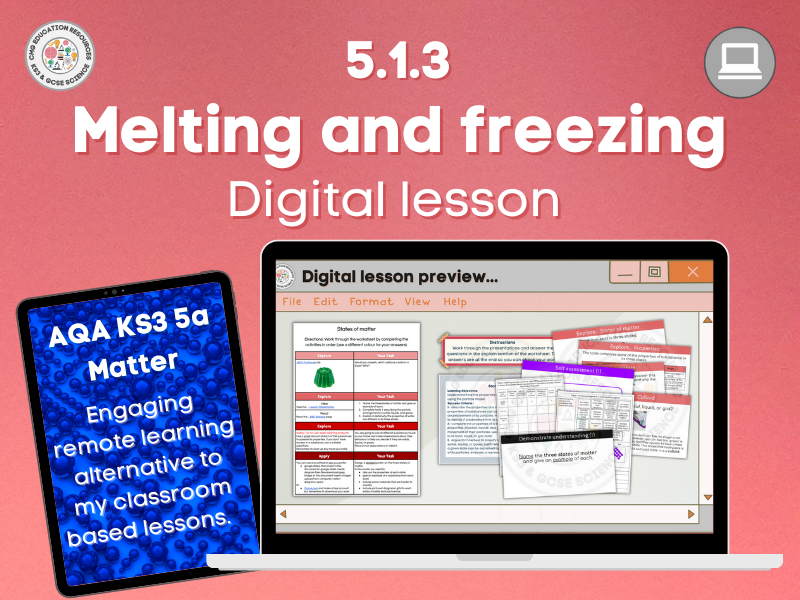 Melting and freezing Distance learning | Teaching Resources