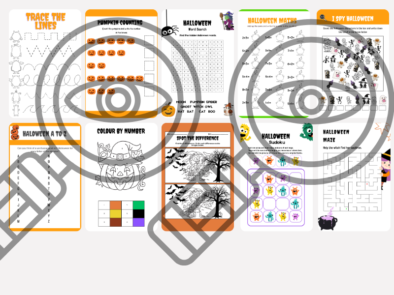Early Years Halloween Activity Pack – 10 Fun Printable Worksheets ...
