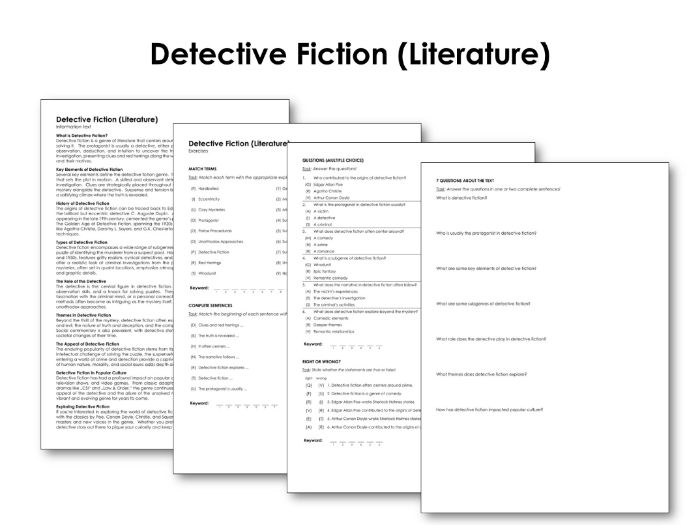 Detective Fiction (Literature) | Teaching Resources