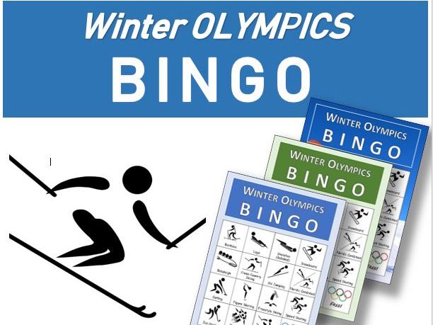 Winter Olympics BINGO GAME | Teaching Resources