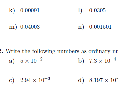 3 Worksheets on standard form (with solutions) | Teaching Resources