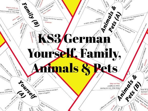 German Yourself, Family, Animals & Pets Resource Bundle | Teaching ...