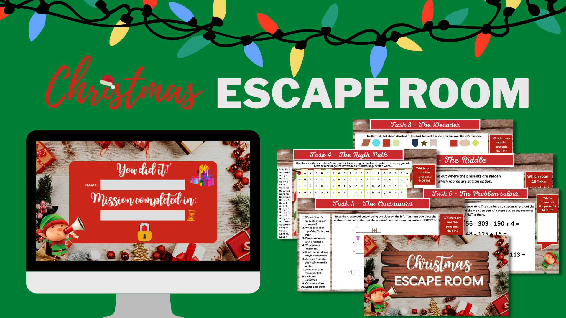 Christmas Escape Room Teaching Resources christmas-escape-room-teaching-resources