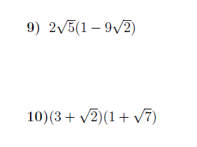 Multiplying out brackets including surds worksheet no 3 (with solutions ...