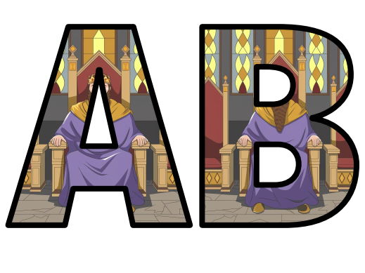 King Story Tales Lettering Set Display Title Letters Numbers Signs ...