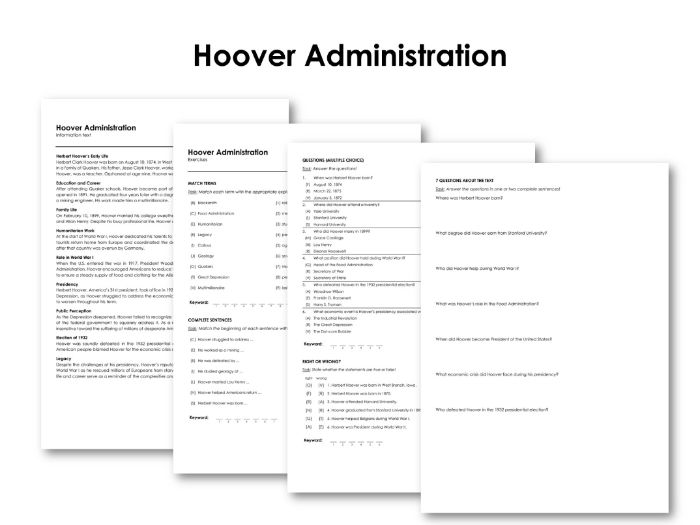 Hoover Administration | Teaching Resources
