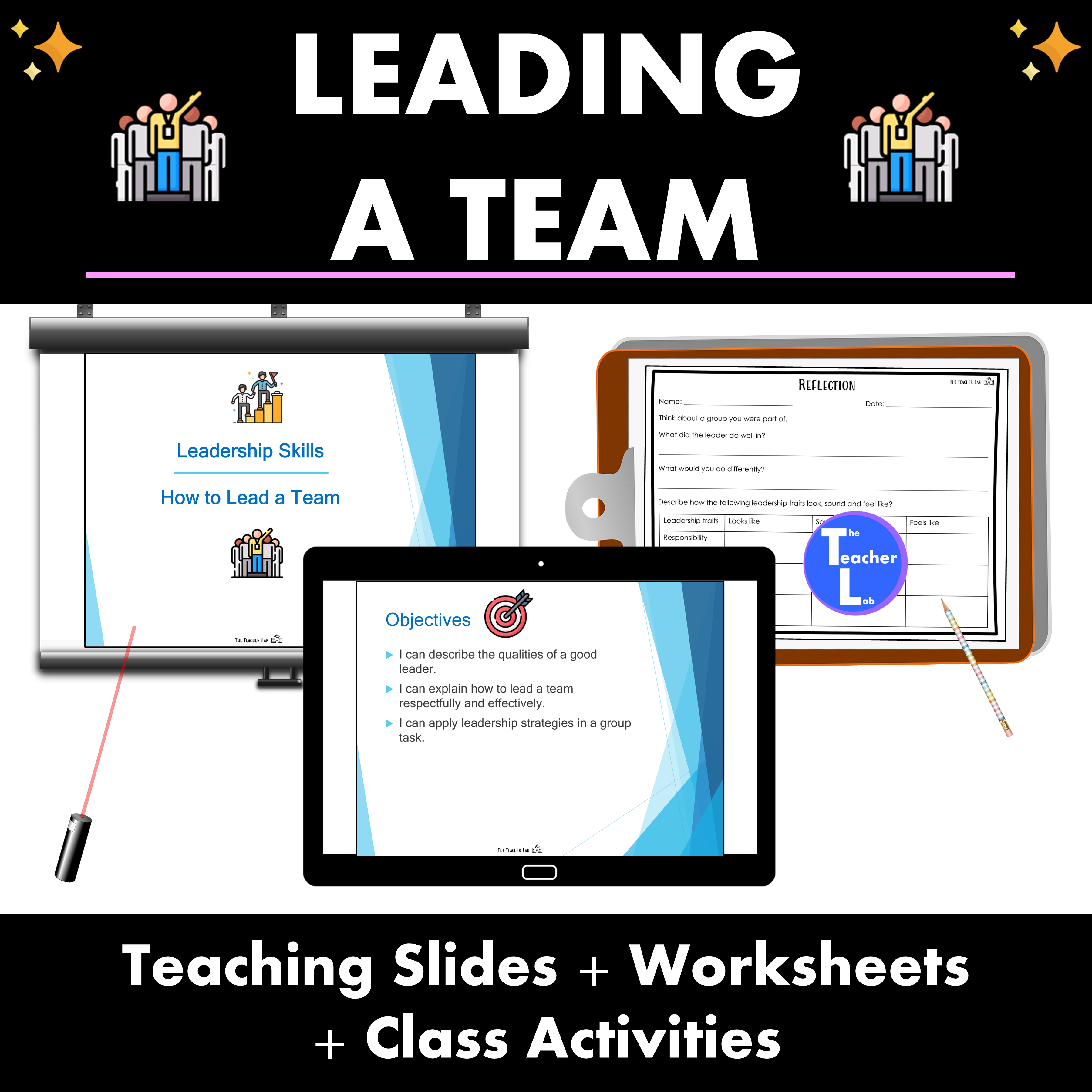 Leadership & Teamwork SEL Lesson Social Skills Activities Worksheets ...