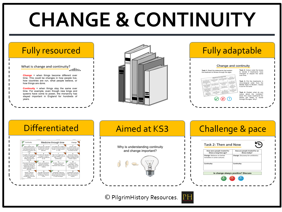Change and Continuity - history skills | Teaching Resources