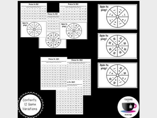 1 More/Less and 10 More/Less Games by teachinginateacup - Teaching ...