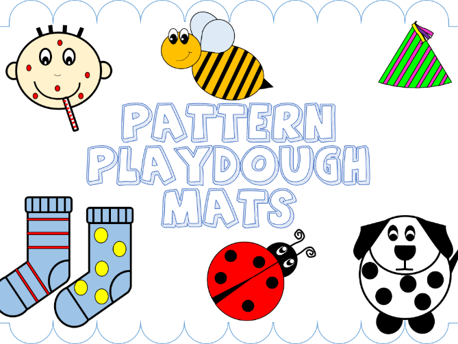 Spots and Stripes Pattern Play dough Mats | Teaching Resources