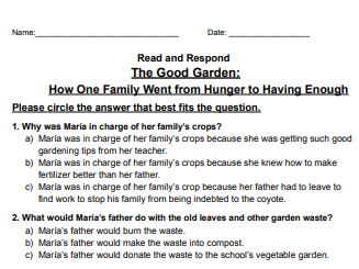 The Good Garden - Grade 5 HMH Into Reading (Module 5) | Teaching Resources