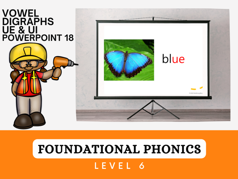 Vowel Teams ue, ui and ed Ending Phonics Slides | PowerPoint 18 ...