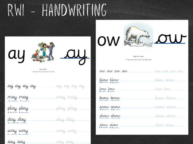 RWI handwriting Set 2 | Teaching Resources