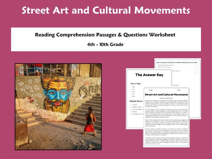 Street Art and Cultural Movements: Reading Comprehension Passages ...