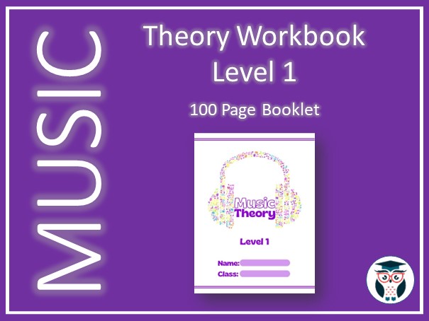 Music Theory Workbook - Level 1 - English terminology | Teaching Resources