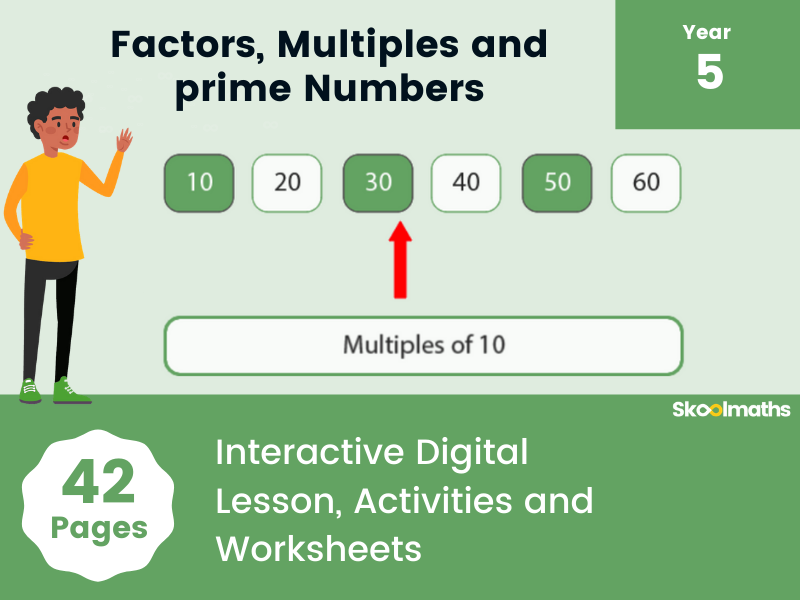 Factors, Multiples & Prime - Year 5 | Teaching Resources