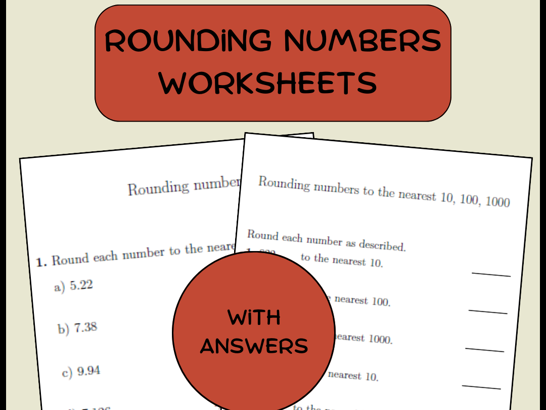 Rounding Bundle (with answers) | Teaching Resources