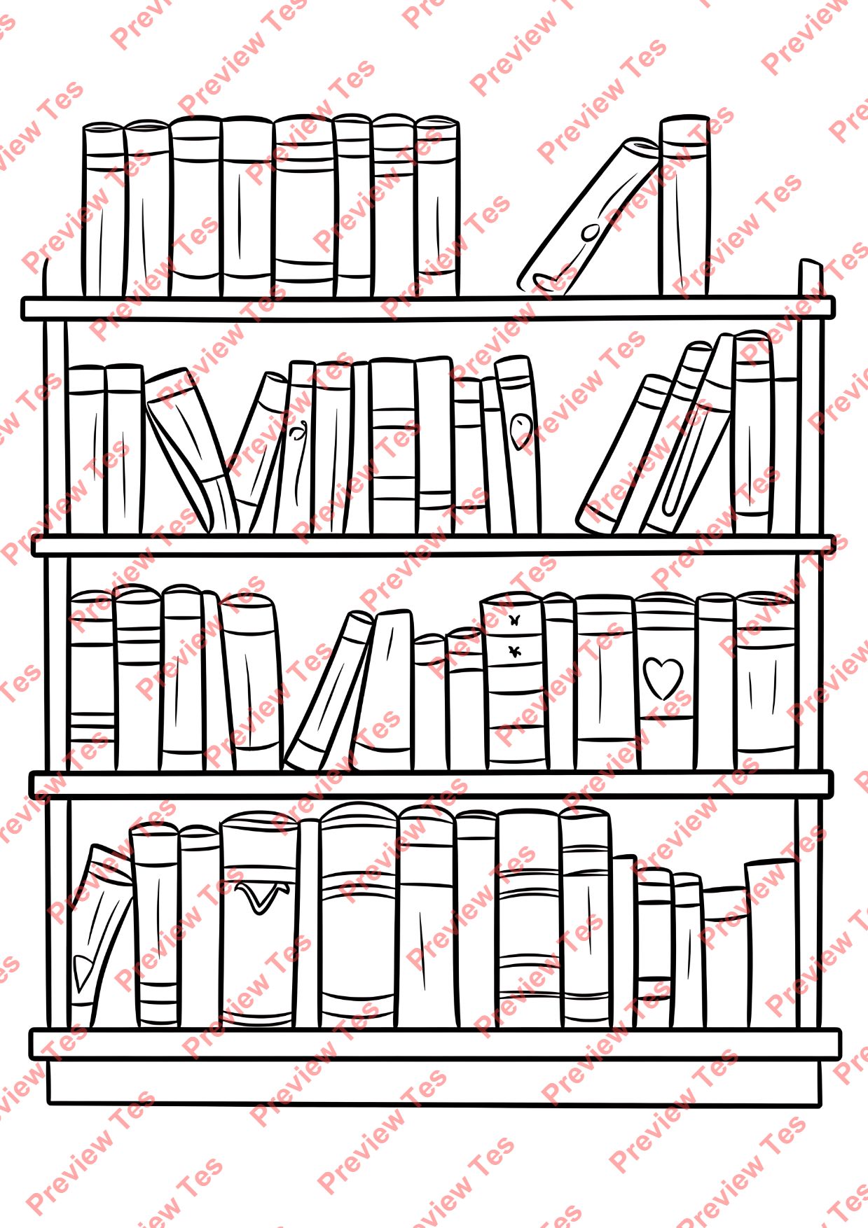 Library Colouring Sheets | Book Lovers Activities - Printable Reading ...