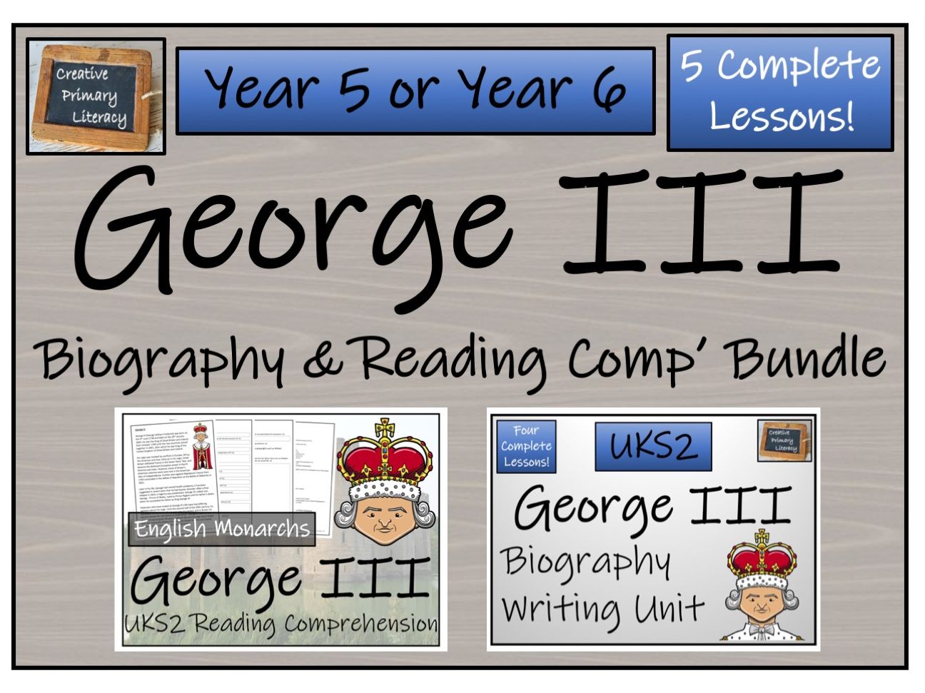 UKS2 History - George III Reading Comprehension & Biography Bundle ...