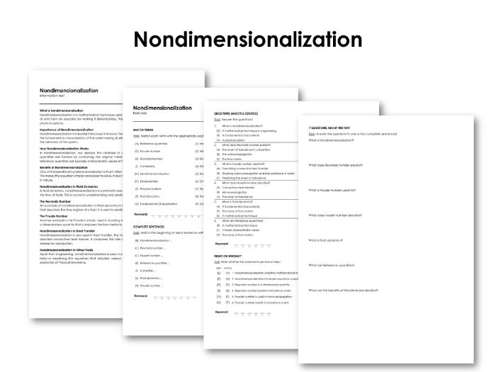 Nondimensionalization | Teaching Resources