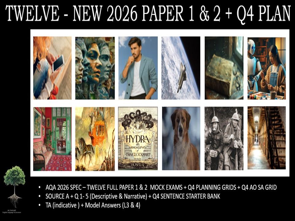 TWELVE - NEW PAPER 1 & 2 | 2026 FULL MOCKS | Q4 PLAN | Teaching Resources