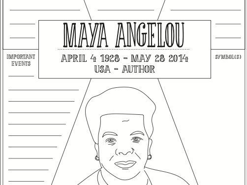 Maya Angelou Fact File - Black History Month | Teaching Resources