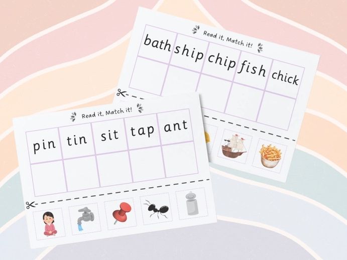 Phonics - Read it, Match it (CVC) | Teaching Resources