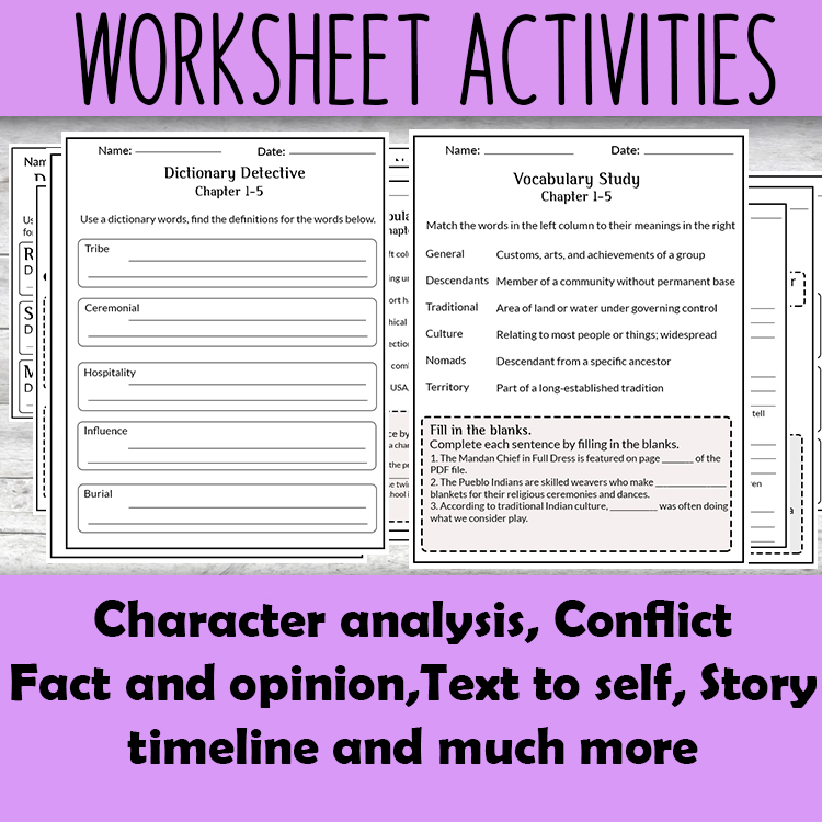 American Indians Novel Study | Teaching Resources