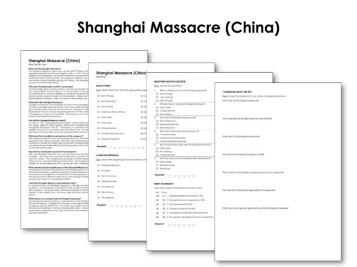 Shanghai Massacre (China) | Teaching Resources