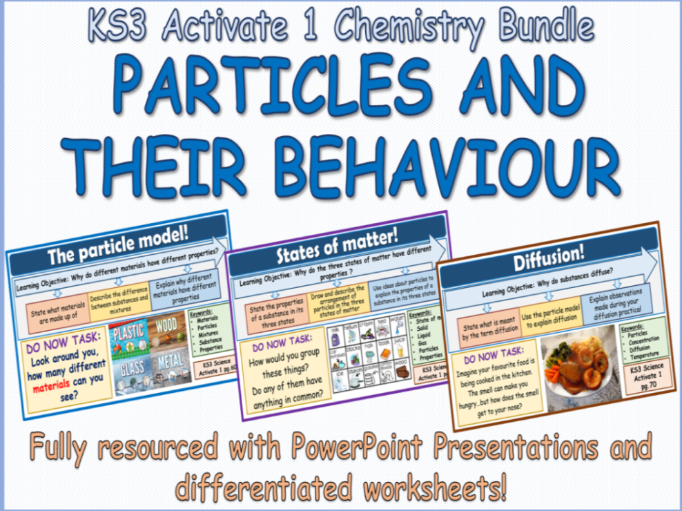 Particles Activate 1 KS3 Science bundle | Teaching Resources