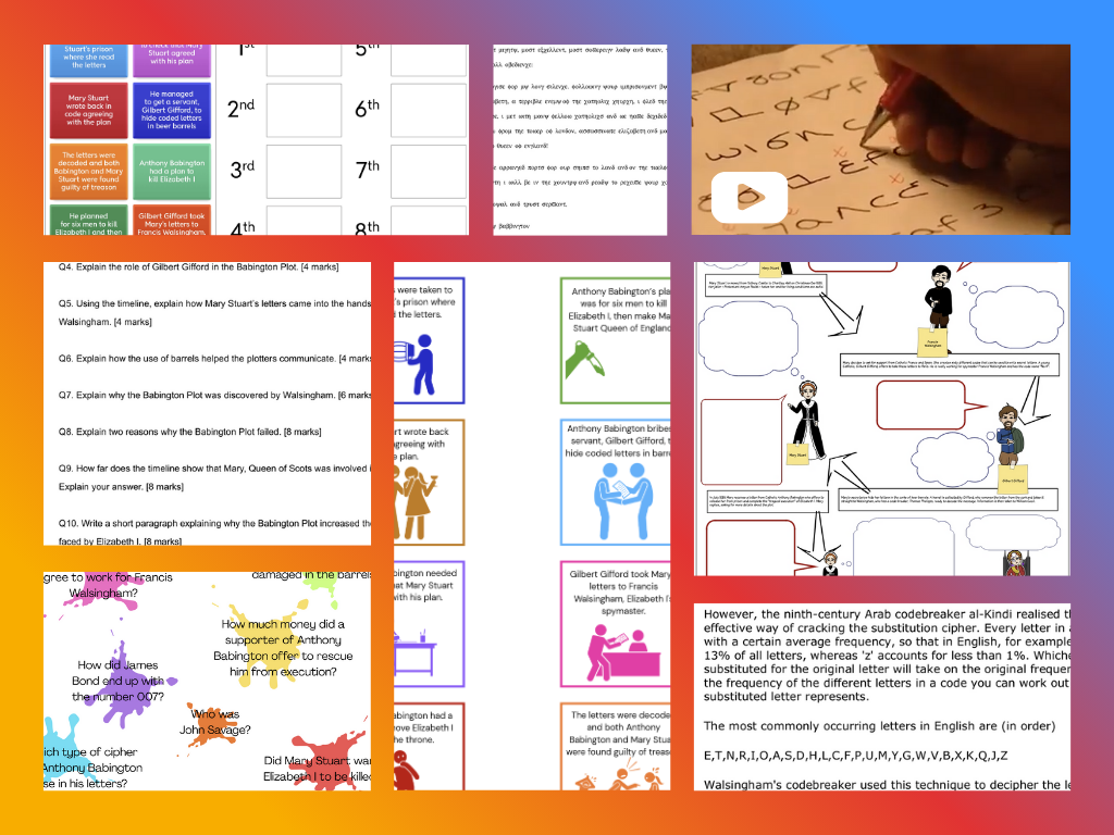 Common Entrance/GCSE History - Elizabeth I: The Babington Plot ...