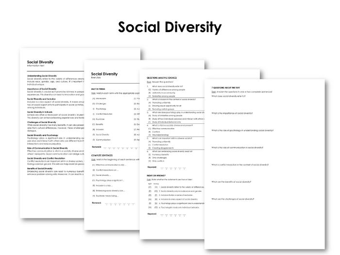 Social Diversity | Teaching Resources