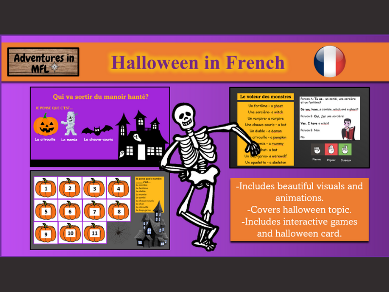 Halloween In French KS2 And KS3 PPT Teaching Resources