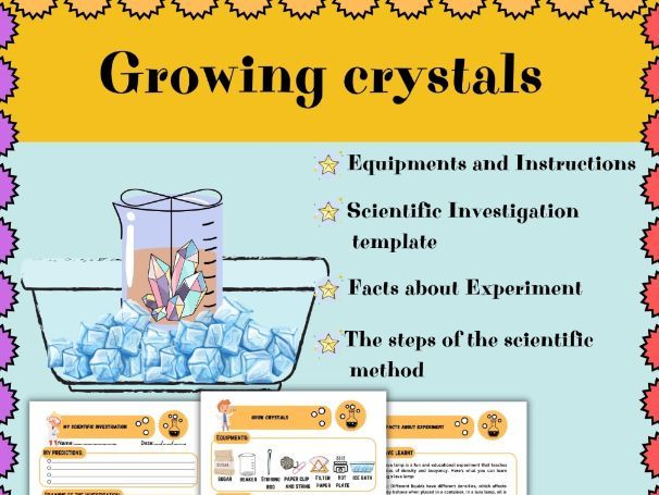 Grow Crystals Experiment : STEM Activity and Scientific Method ...