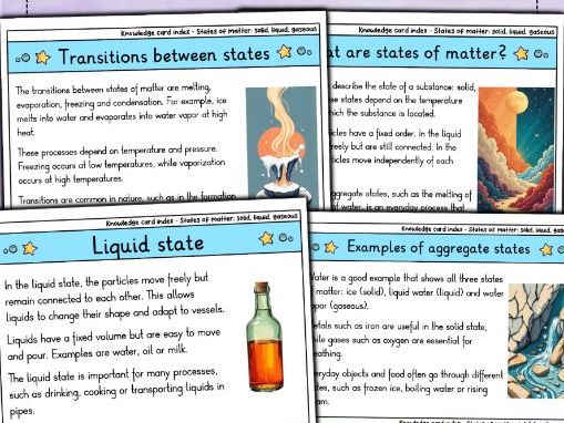 States of Matter - Flashcards | Chemistry | Solid, Liquid, Gas & Plasma ...